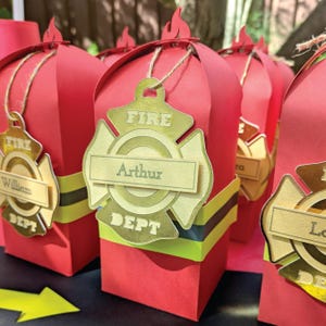 Firefighter Gift Box File | Instant Digital Download | Party Favour ...