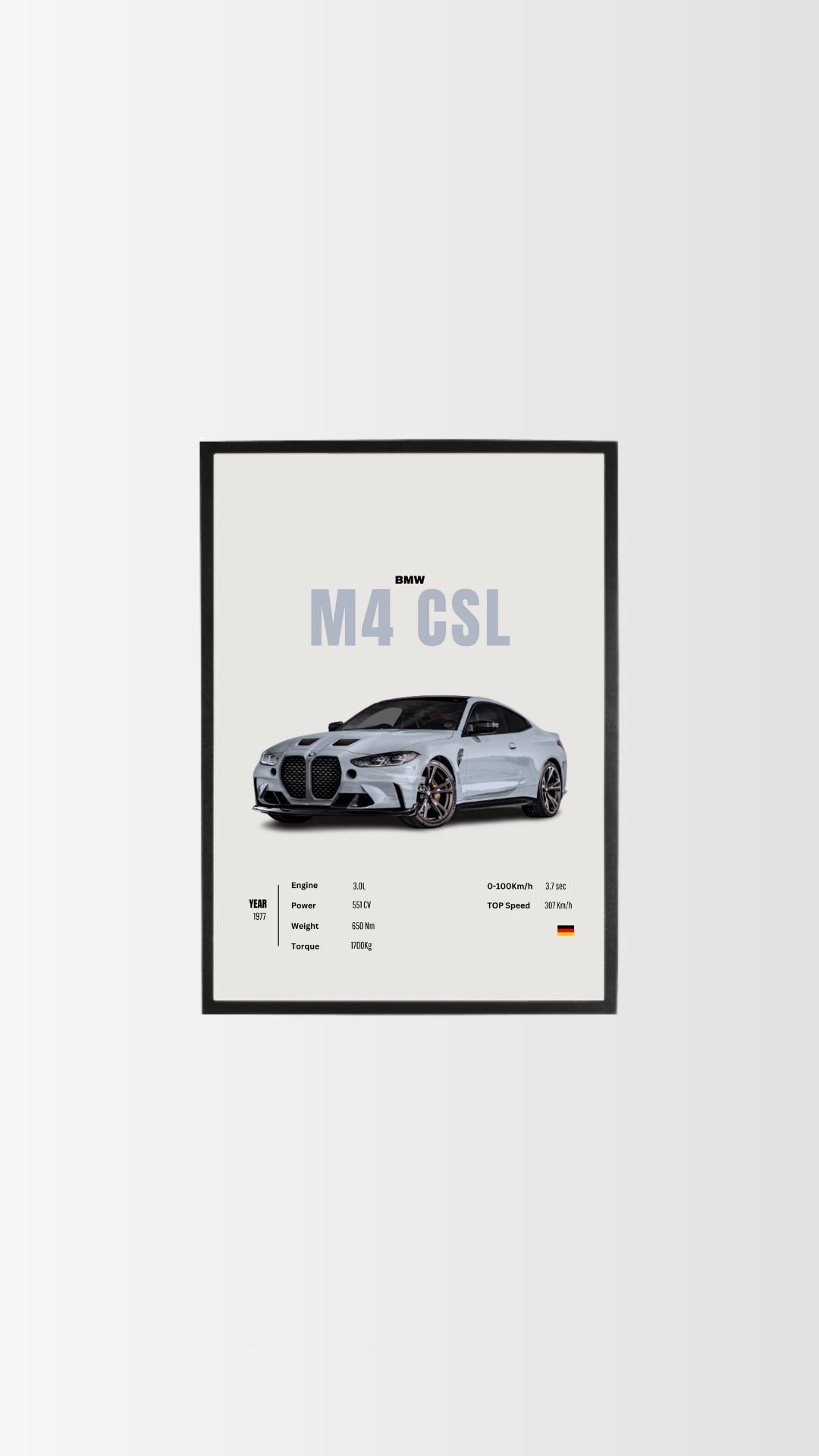 BMW M4 CSL Premium Posters - Etsy