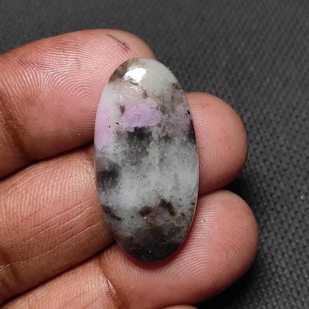 Tugtupite Stone Natural Pink Tugtupite Cabochon Stone Tugtupite Loose ...
