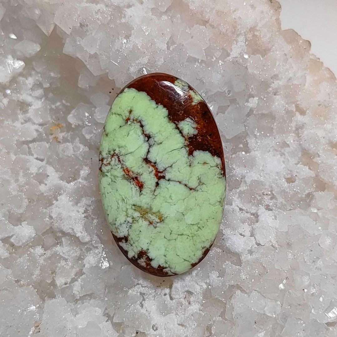Lemon Chrysoprase Cabochon: Natural Gemstone for Jewelry Making ...
