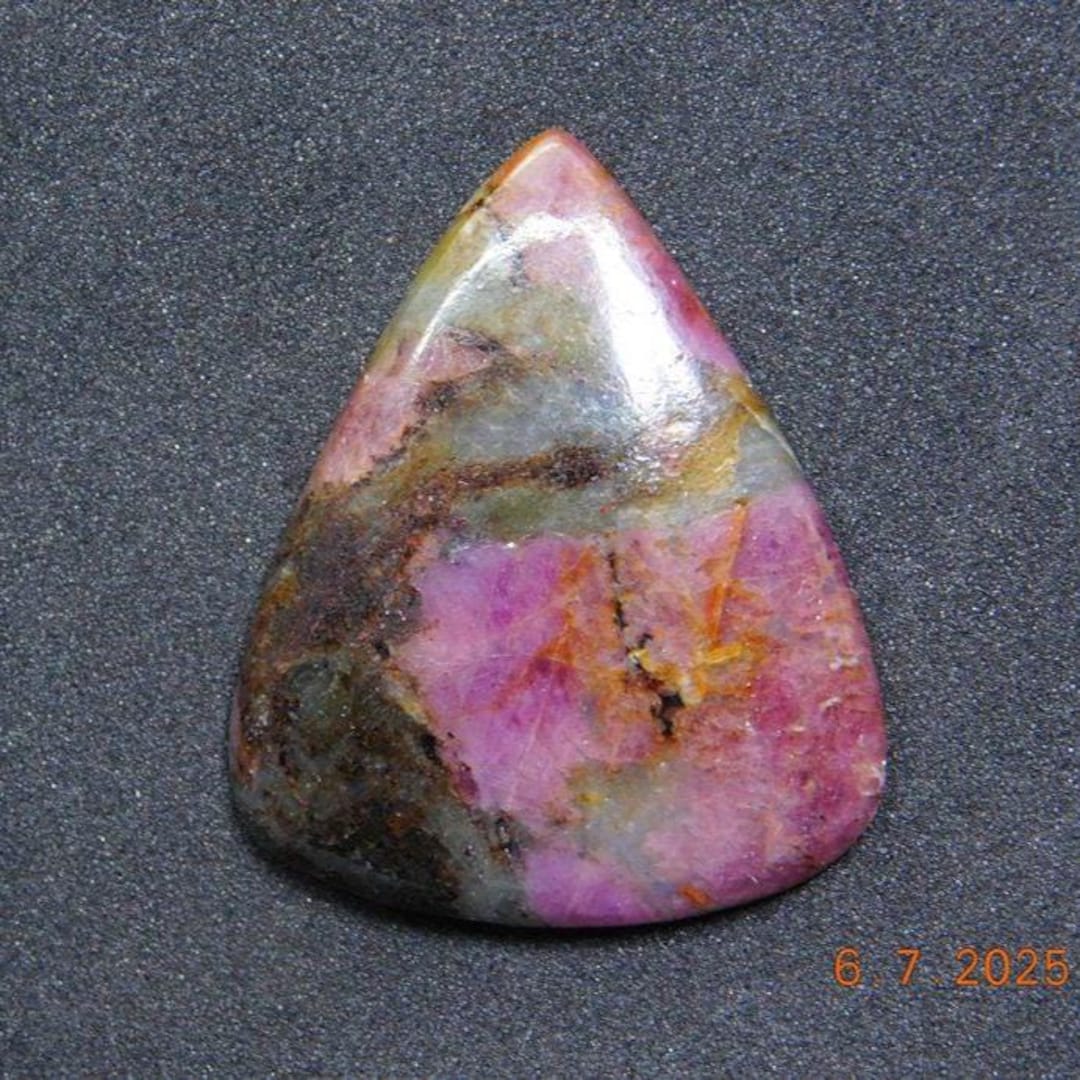 Tugtupite Stone Natural Pink Tugtupite Cabochon Stone Tugtupite Loose ...