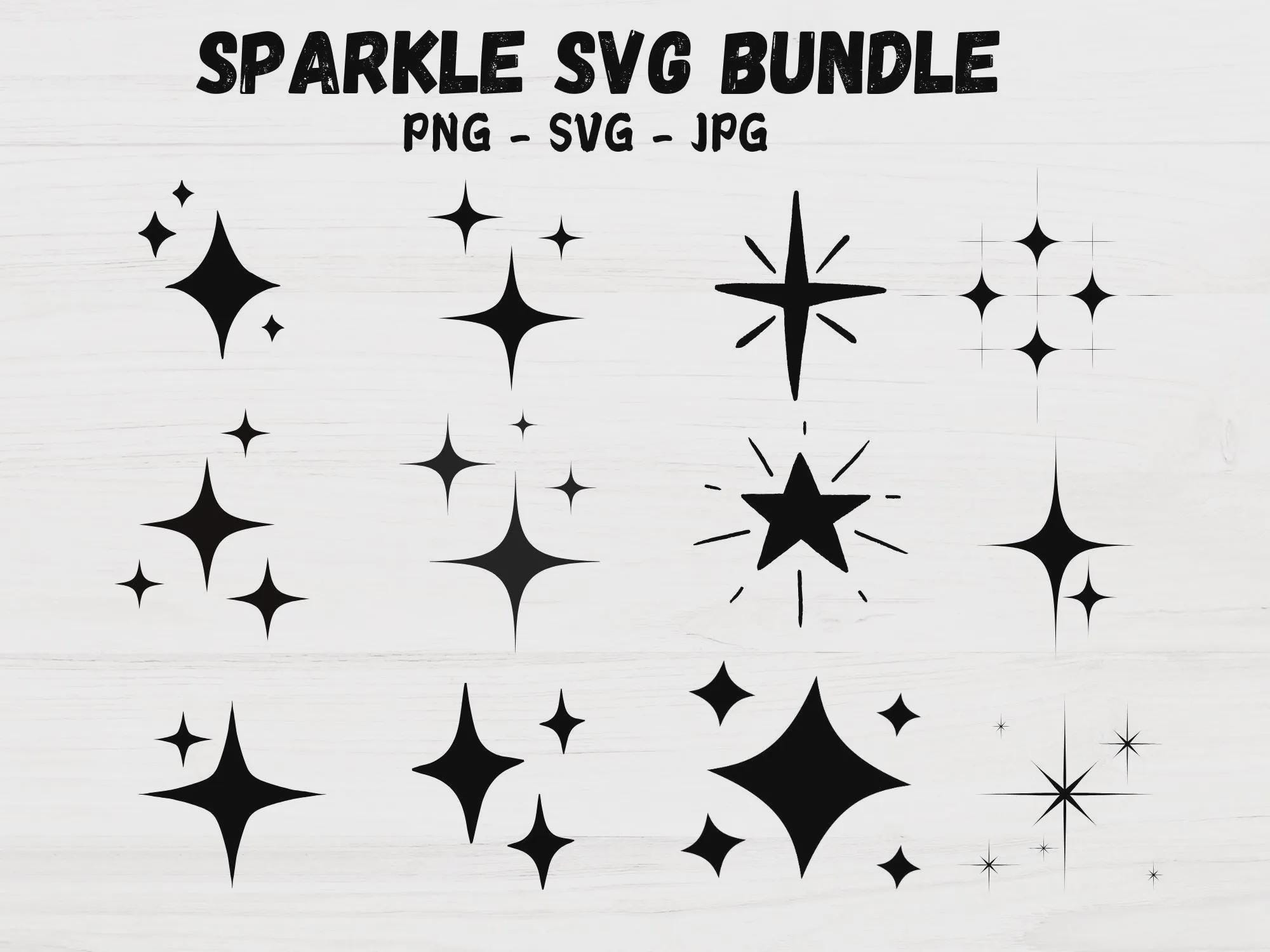 SPARKLE SVG, Stars SPARKLE Svg, Sparkle Svg Cut Files for Cricut ...