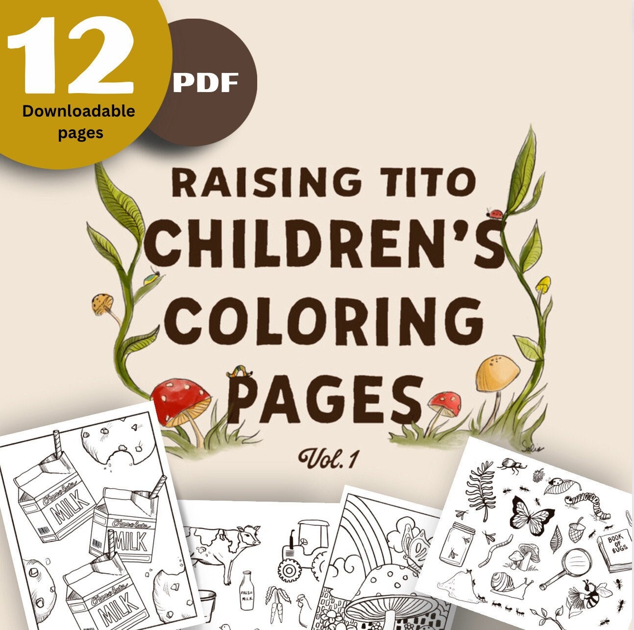 12 Raising Tito Collection Coloring Page, Adults + Kids- Instant ...