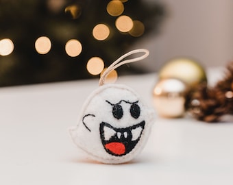 Christmas Ornament Mario Bros. Ornament Boo Ornament Gaming - Etsy