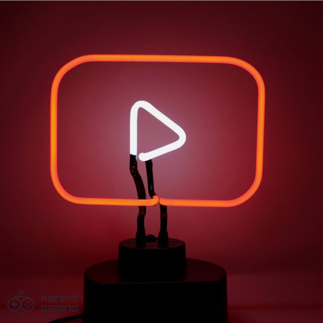Youtube Neon Light Hand Bent Glass Neon Light Real Neon Desk Lamp ...