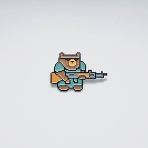 Tacti Bear Enamel Pin - Valo Enamel Pin - Valo Gifts - Amazing Gift for ...