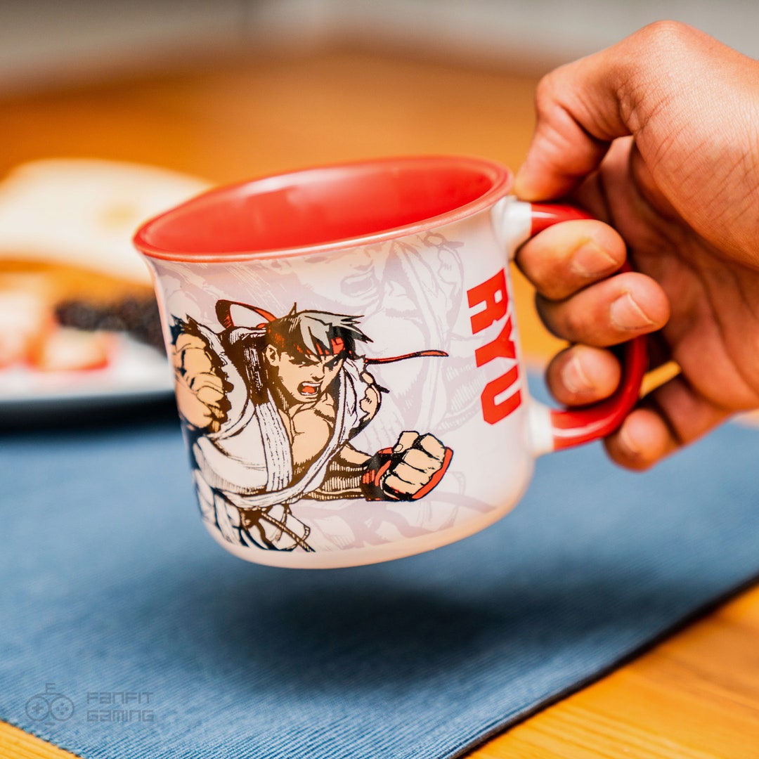 Street Fighter Ryu Coffee Mug - 16oz Ceramic Mug - Microwave and ...