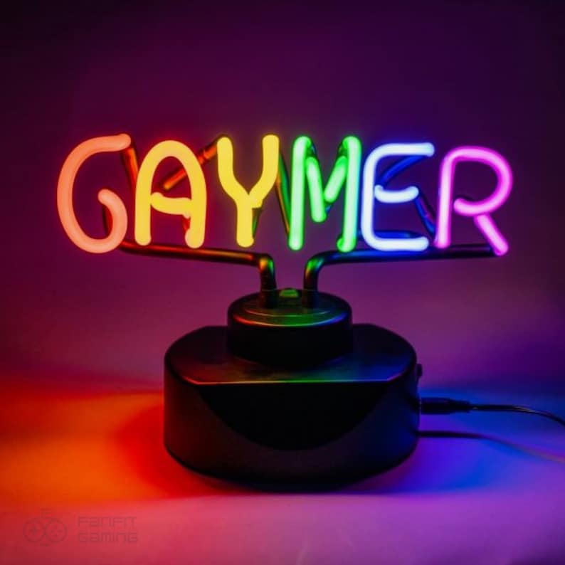 Gaymer Neon Light Hand Bent Glass Pride Neon Light Real - Etsy