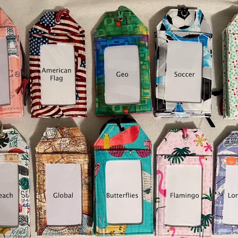 Fabric Luggage Tag - Etsy