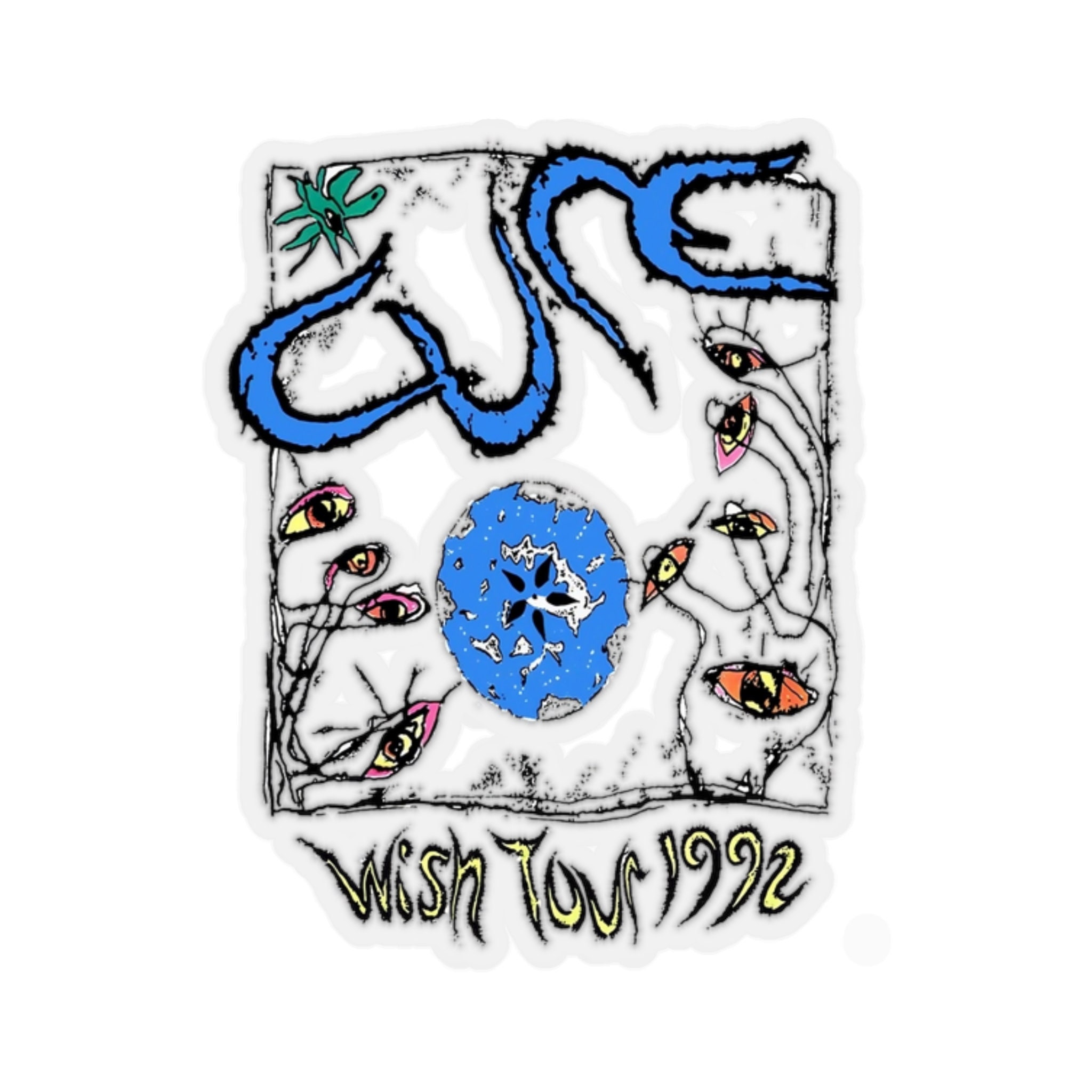 The Cure Sticker Post Punk Sticker Robert Smith Sticker Goth Decor ...