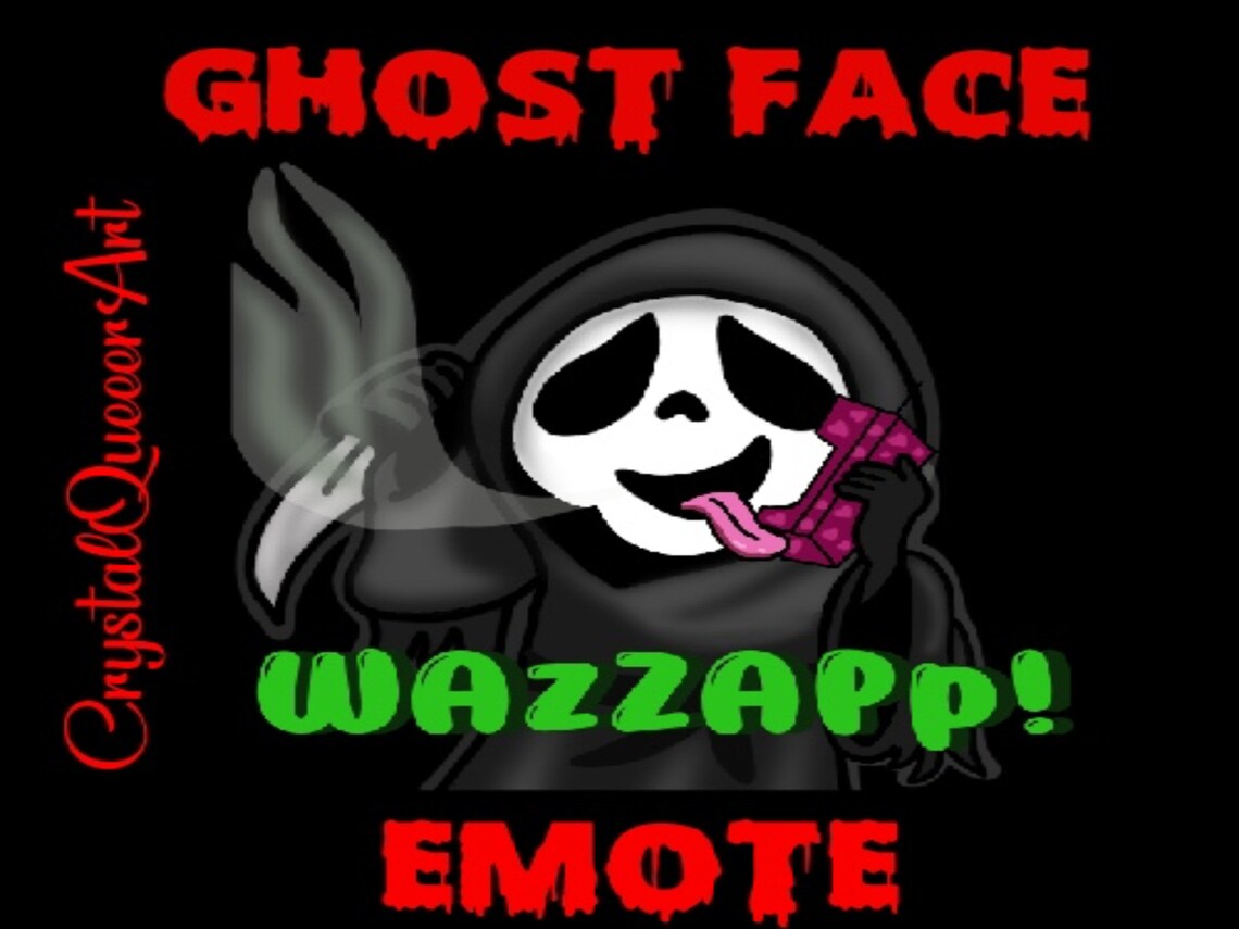 Ghost Face Wazzup Twitch Discord Emote Dbd - Etsy