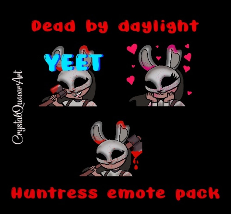 Dbd Huntress Twitch Emote Pack Love Yeet - Etsy Australia