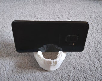 White Jaw Bone Stand Phone and E-reader Holder Lower Mandible - Etsy