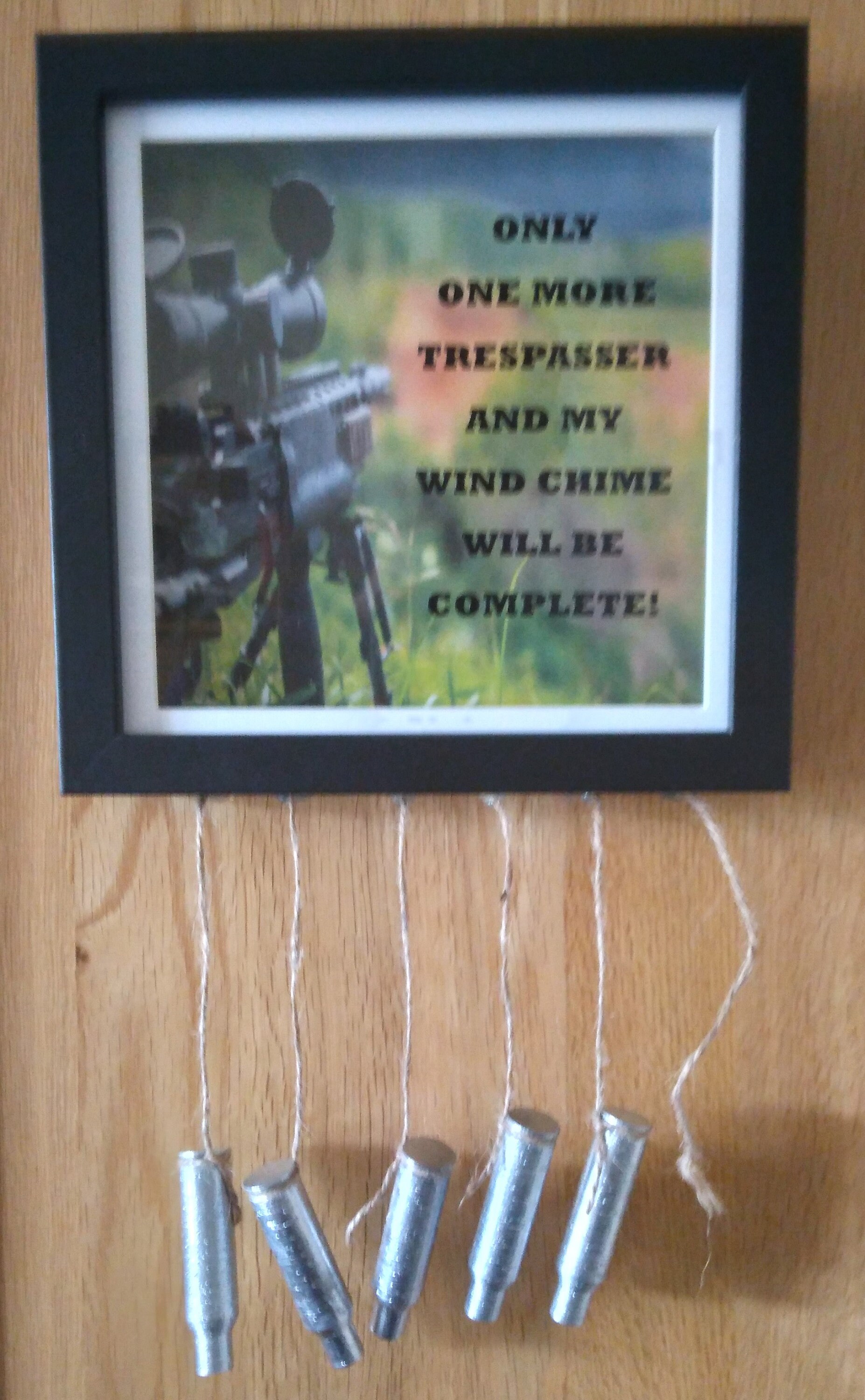 Trespassing Bullet Wind Chime Art - Etsy