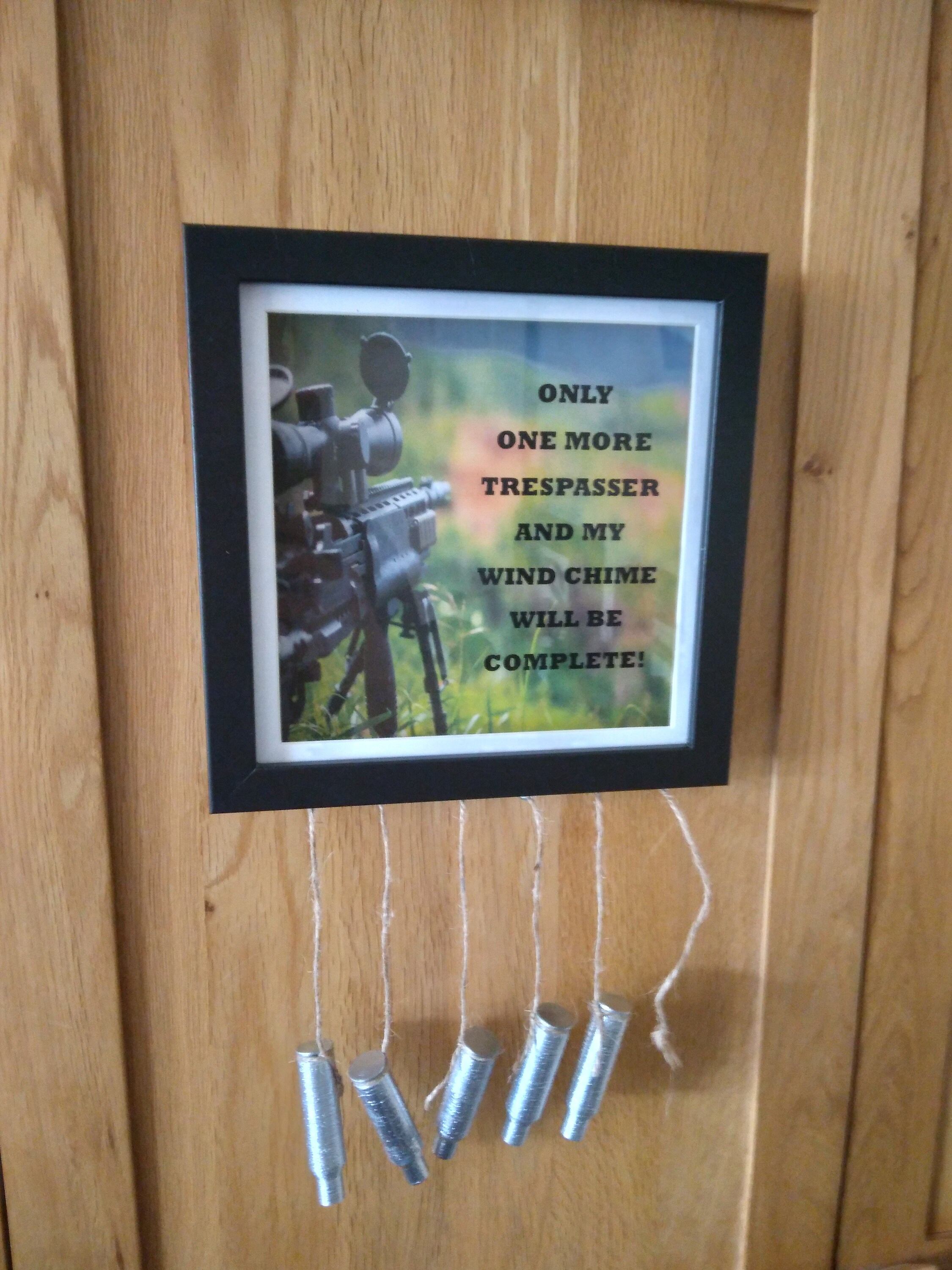 Trespassing Bullet Wind Chime Art - Etsy