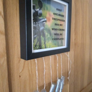 Trespassing Bullet Wind Chime Art - Etsy