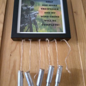 Trespassing Bullet Wind Chime Art - Etsy