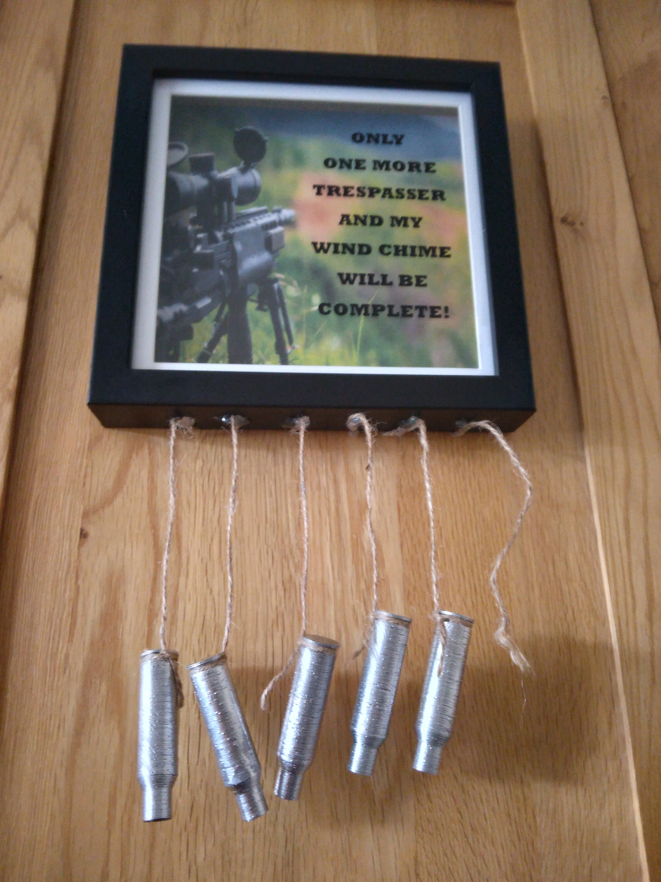 Trespassing Bullet Wind Chime Art - Etsy