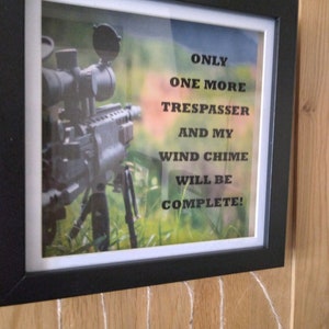 Trespassing Bullet Wind Chime Art - Etsy