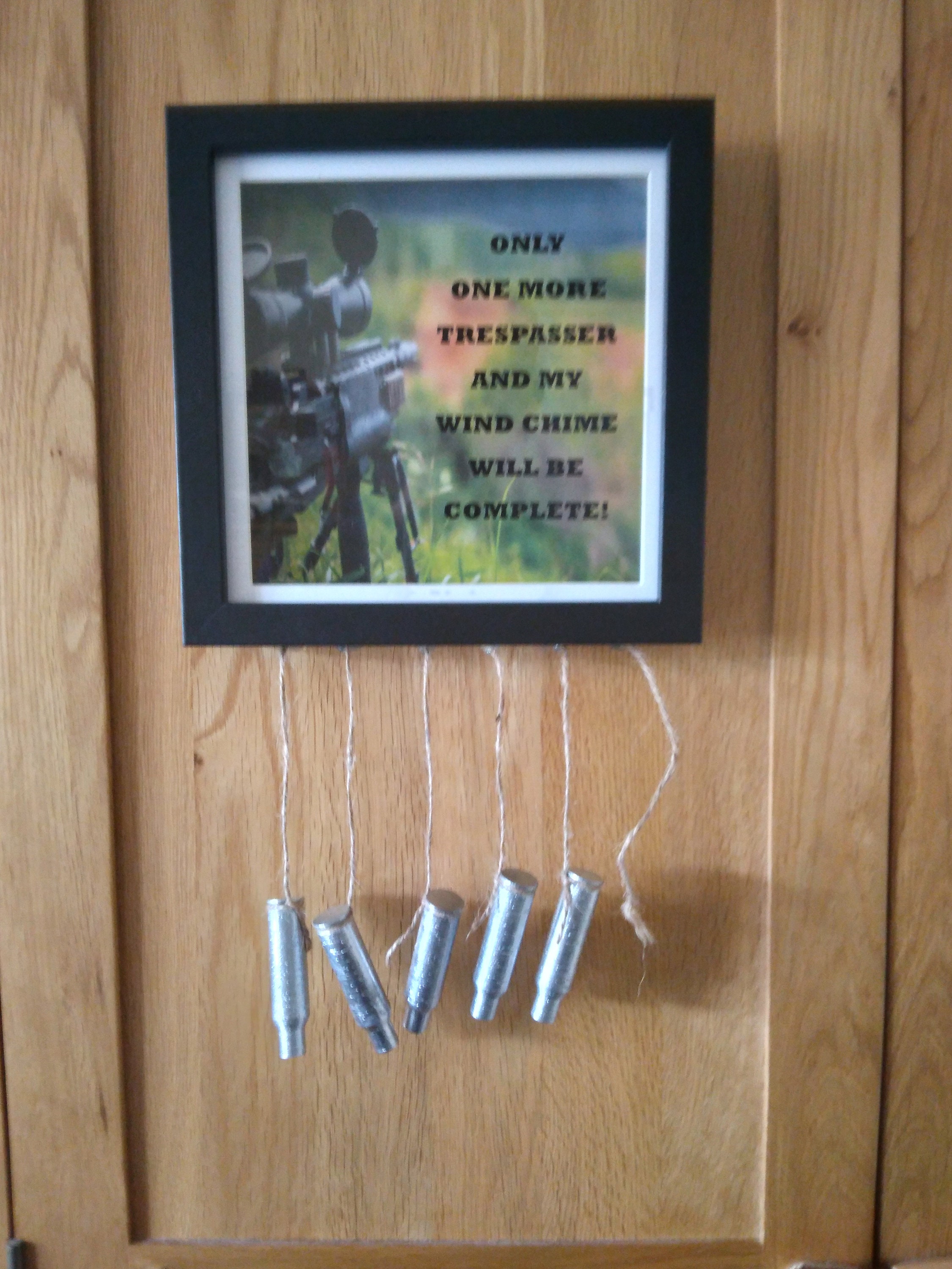 Trespassing Bullet Wind Chime Art - Etsy