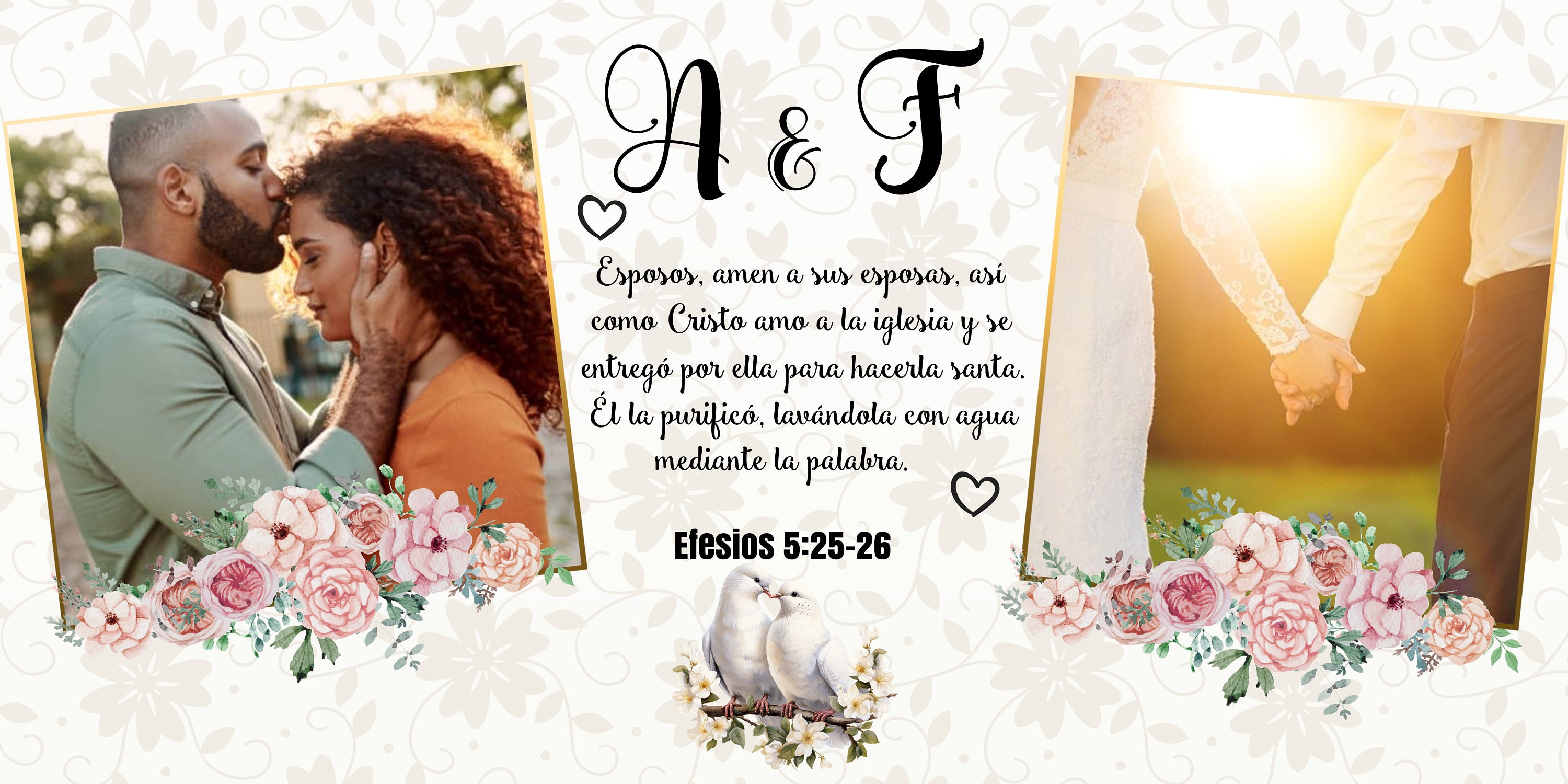 PSD Editable Template Wedding Memory With Photograph - for 11 Oz Mugs ...