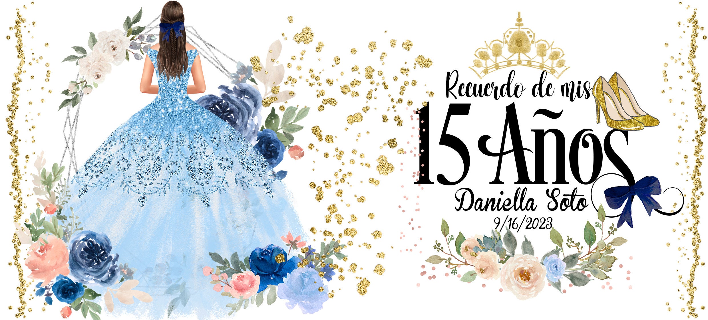 JPG Plantilla Editable de Quinceañera , taza 11 onz vestido color ...