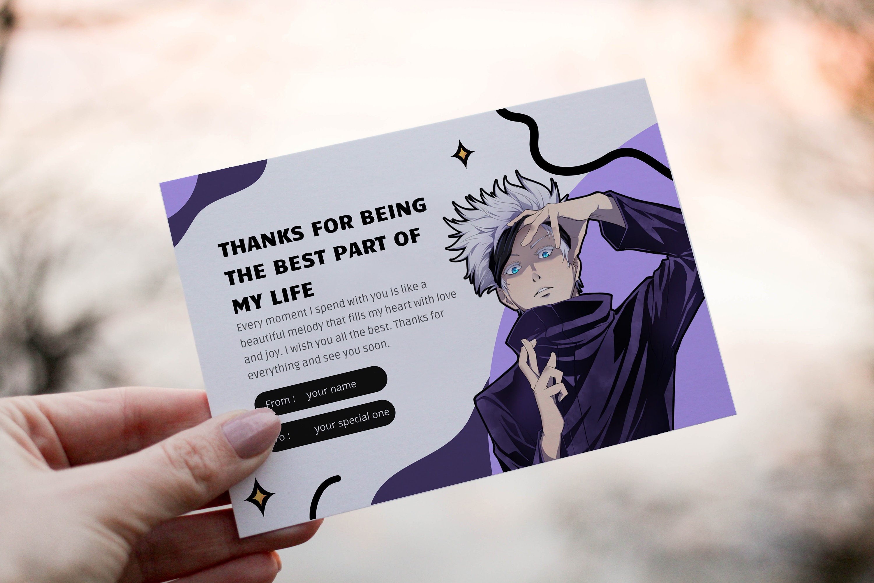 GOJO Thank You Card Canva Template - Etsy