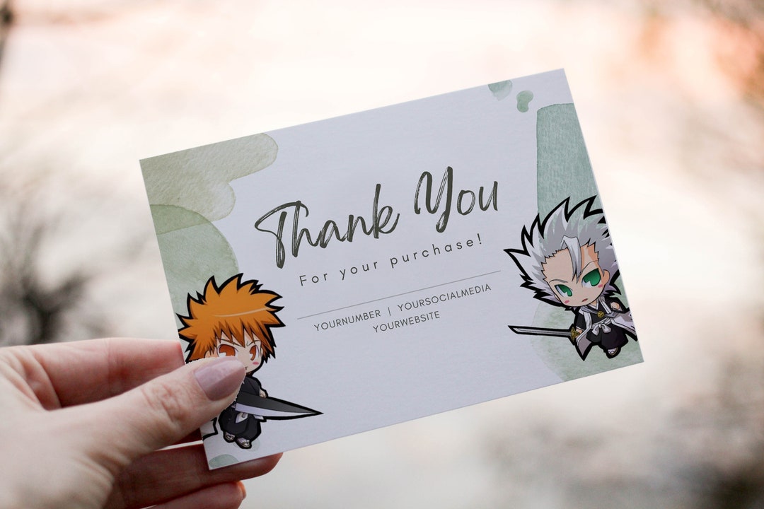 ANIME Postcard Canva Template Perfect for Anime Shop - Etsy