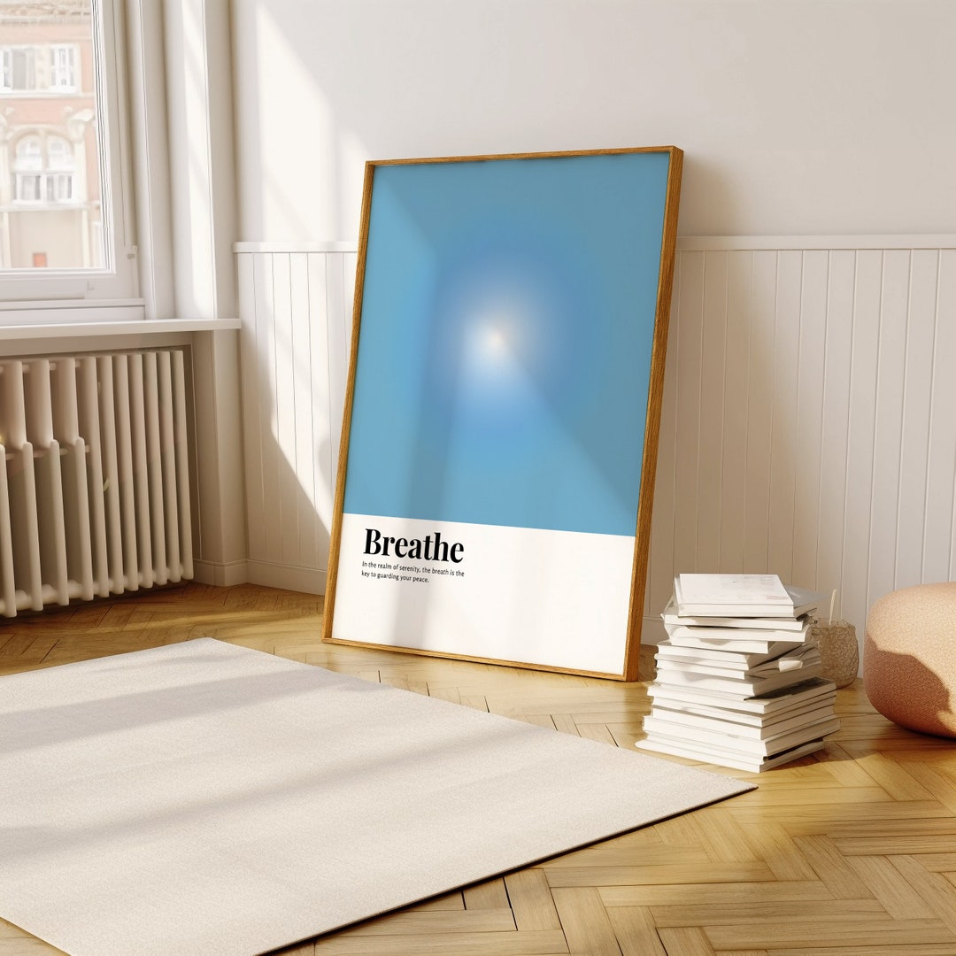Breathe Poster, Breathe Print - Etsy