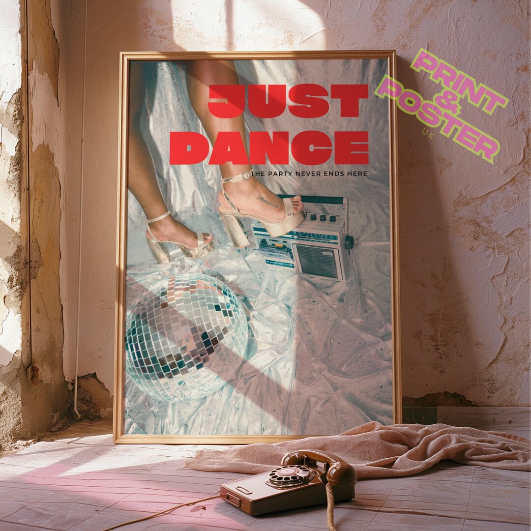 Just Dance Poster/ Disco Poster/ Wall Art - Etsy