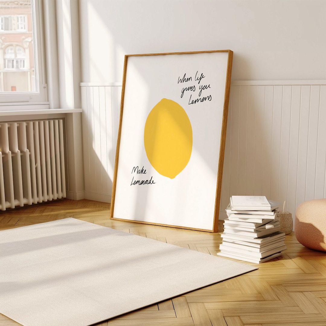 When Life Gives You Lemons Poster - Etsy