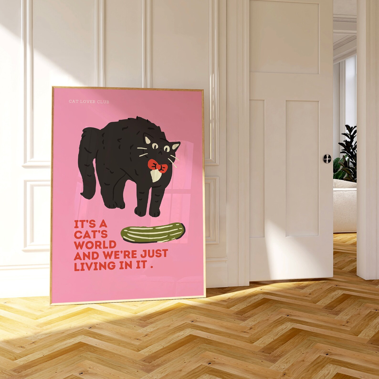 Funny Cat Poster, Cat Wall Art, Cat Print, Cat Owners Print, Funny Pet ...