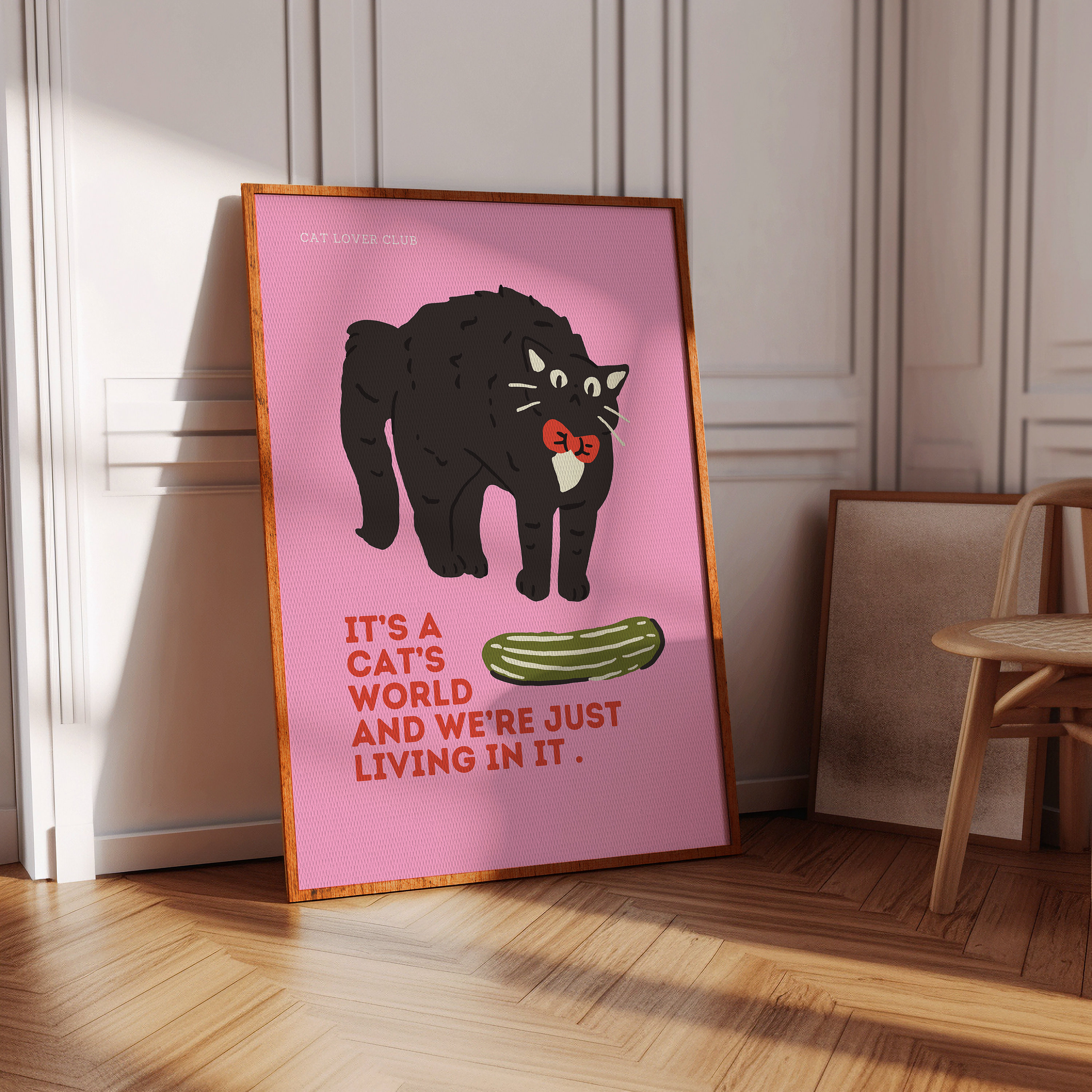 Funny Cat Poster, Cat Wall Art, Cat Print, Cat Owners Print, Funny Pet ...