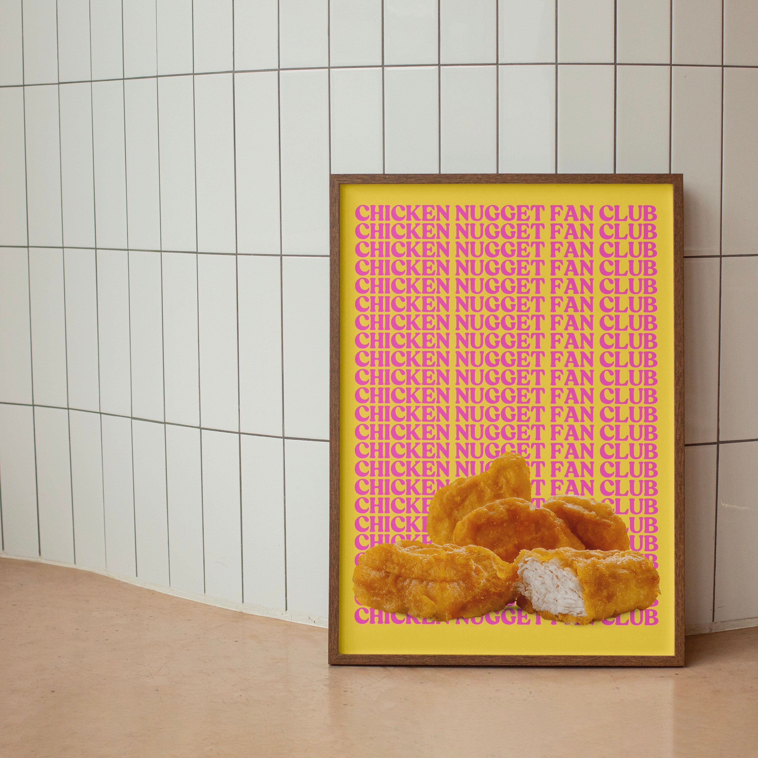 Chicken Nugget Poster, Wall Art, Kitchen Print - Etsy
