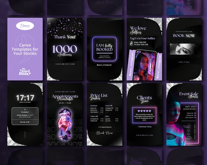 Canva Social Media Templates Bundle, Engaging Instagram Posts & Stories ...