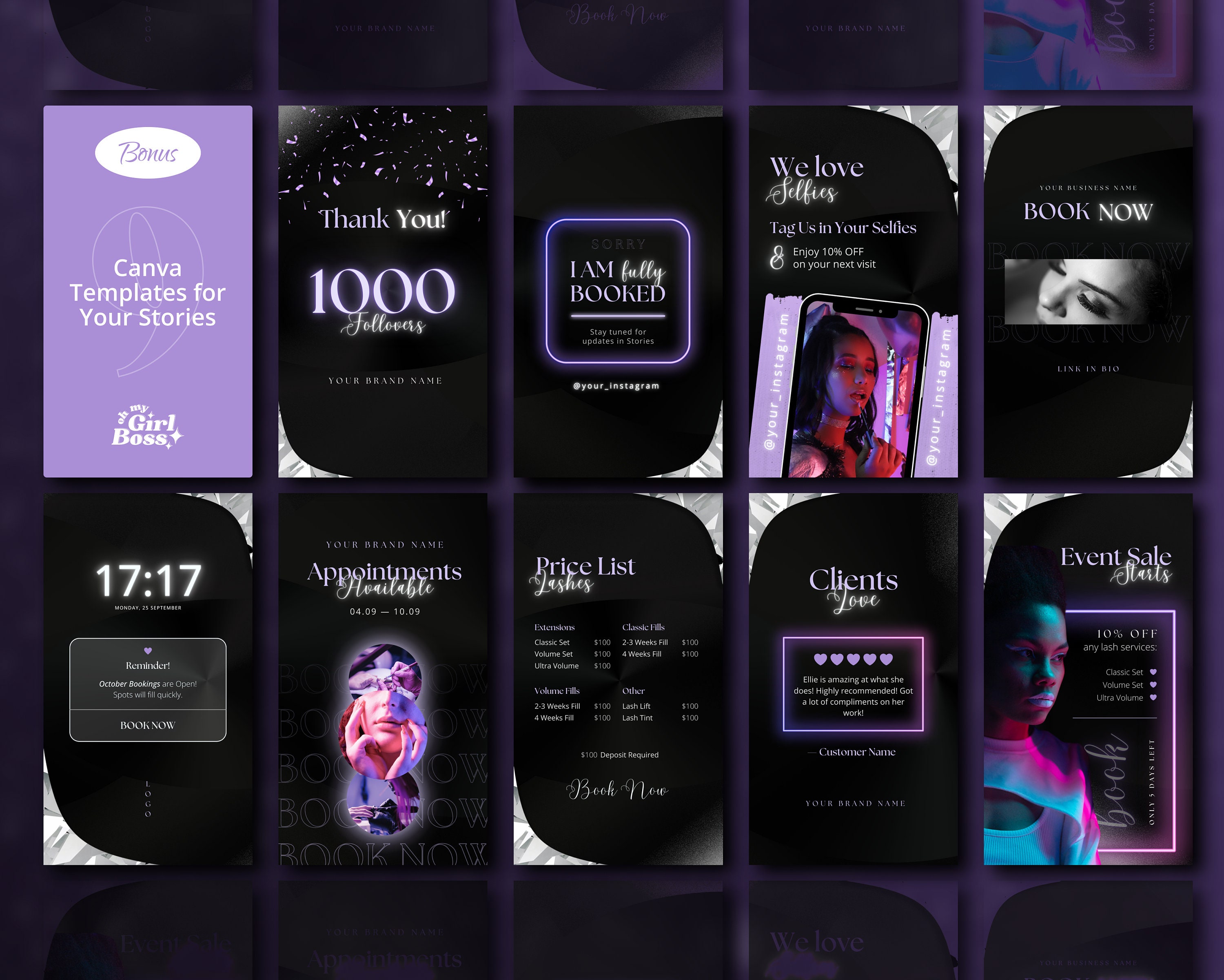 Canva Social Media Templates Bundle, Engaging Instagram Posts & Stories ...
