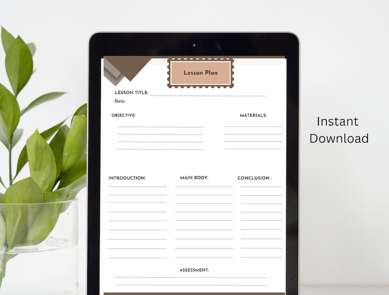 Weekly or Monthly Daily Plans, Instant Download, Editable, Printable ...
