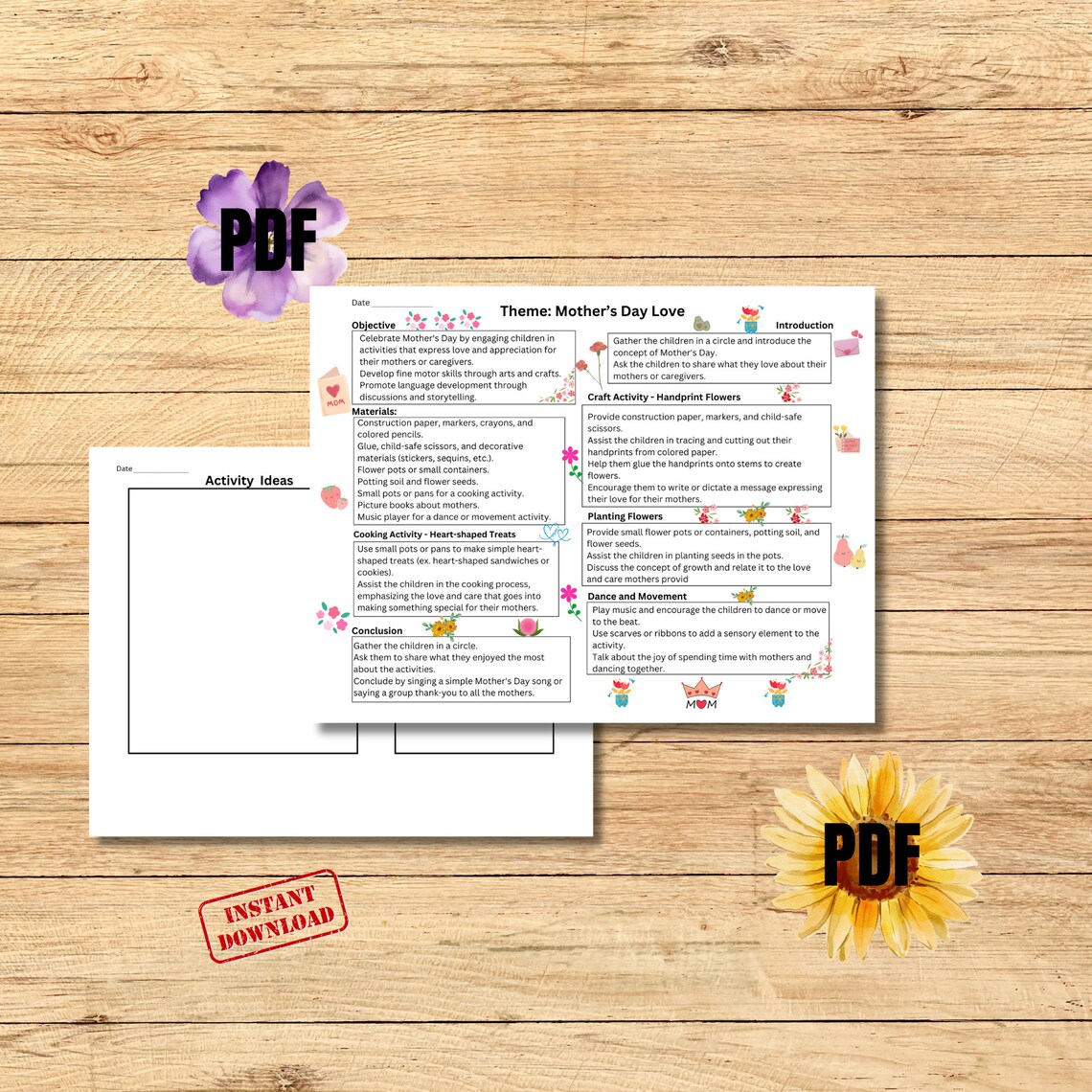 Mother's Day Complete Lesson Plan and Poem - Etsy