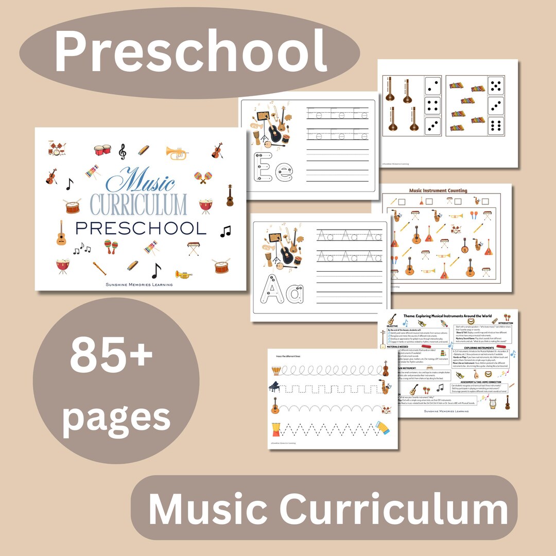Preschool Music Curriculum - Etsy