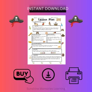 Pirate Lesson Plan for Kids - Etsy