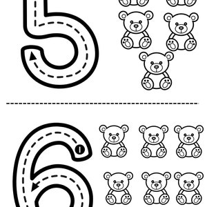 Counting Bears Printable Centers, Morning Work, Small Group ...