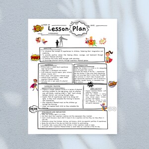 Superheroes Themed Lesson Plan for Preschoolers - Etsy