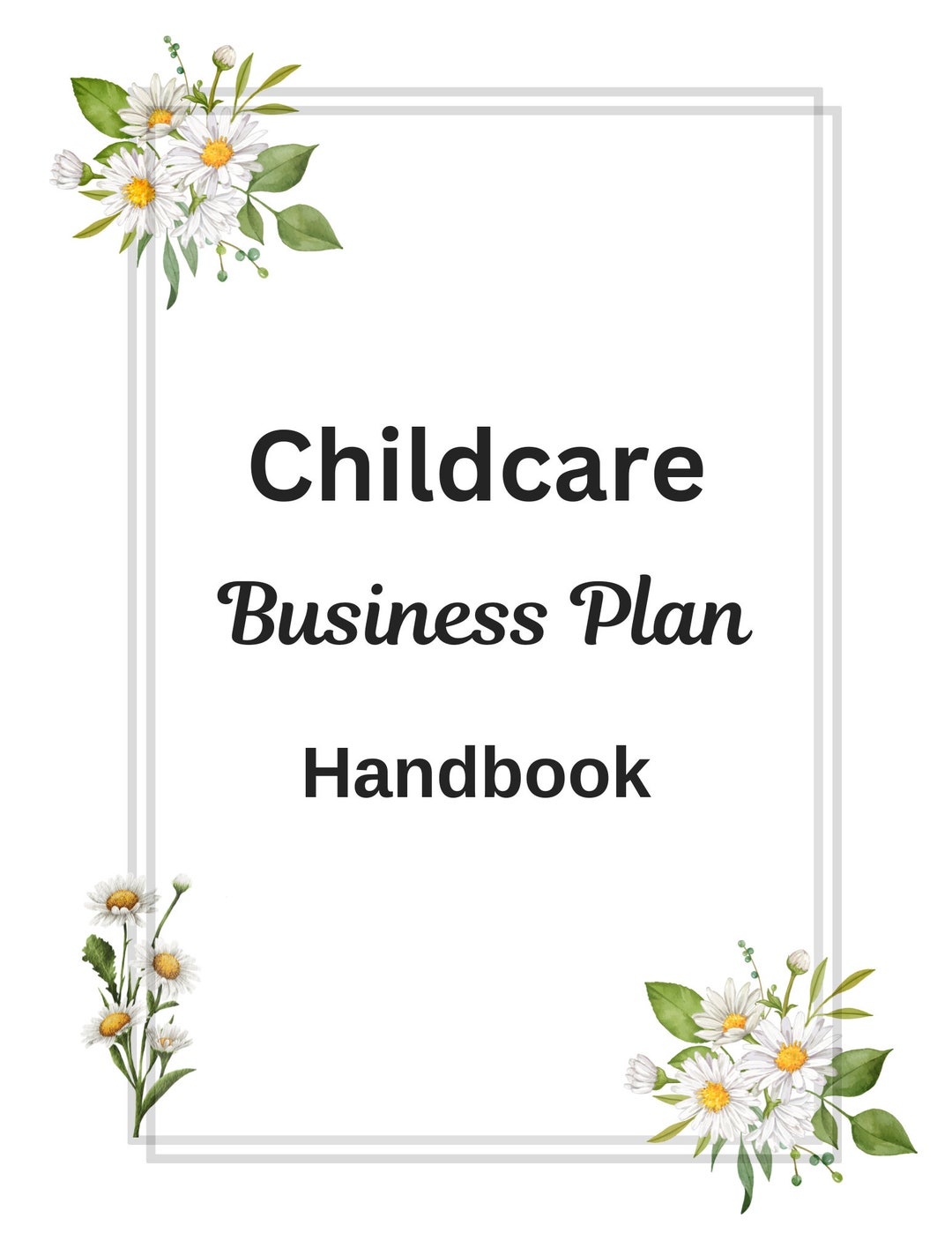 Childcare Business Plan (editable) - Etsy