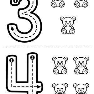 Counting Bears Printable Centers, Morning Work, Small Group ...