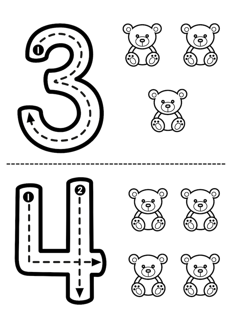 Counting Bears Printable Centers, Morning Work, Small Group ...