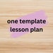 Editable Lesson Plan Template Digital Print Teacher - Etsy
