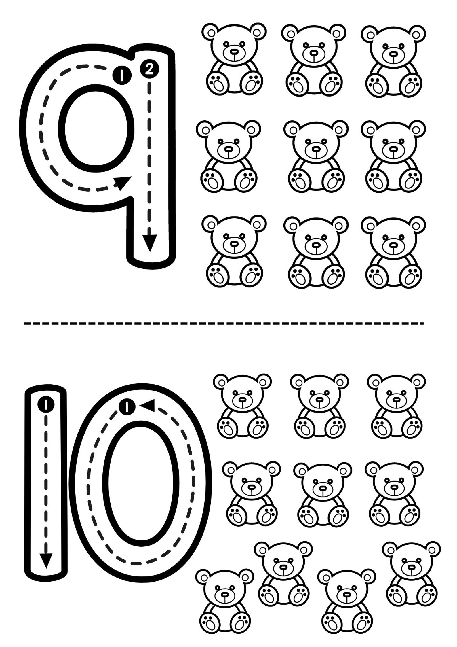 Counting Bears Printable Centers, Morning Work, Small Group ...