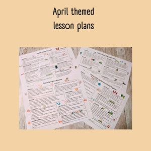 April Themed Lesson Plans Spring, Insects,earth Day and Gardening Age 2 ...