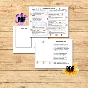 Mother's Day Complete Lesson Plan and Poem - Etsy