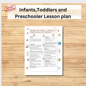 Dr Seuss Bundle Lesson Plan for Infants, Toddlers and Preschoolers - Etsy